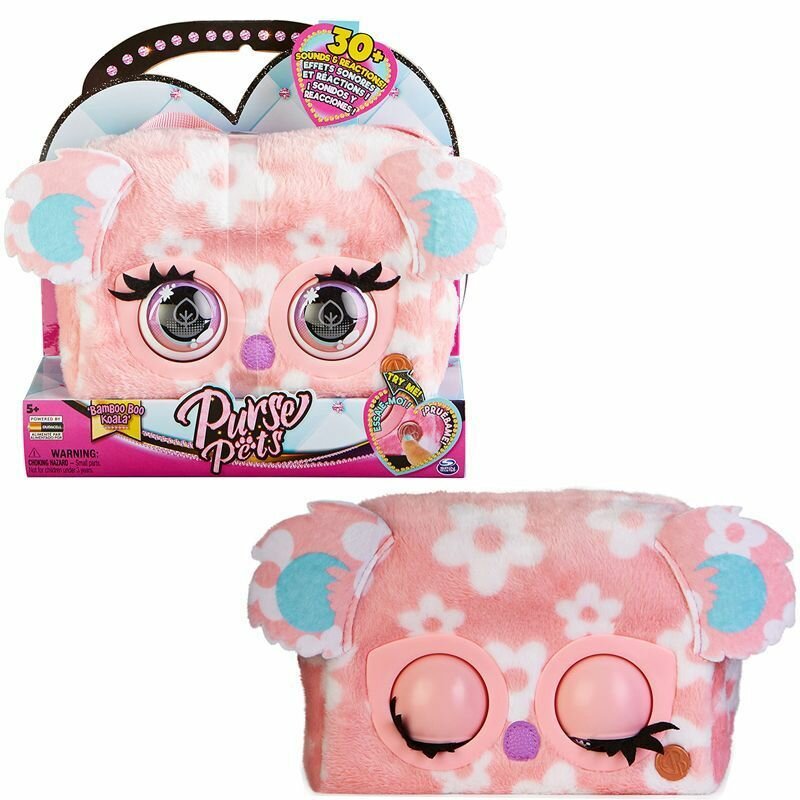 Spin Master Purse Pets Interactive Pet Bag /с более чем 30 звуками и реакциями, миганием и музыкой, Детские игрушки для девочек