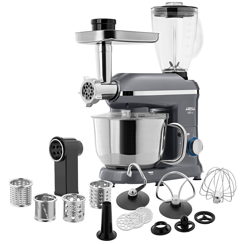 Кухонная машина Aresa AR-1707 4в1 (миксер, блендер, мясорубка, овощерезка)