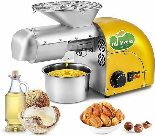 Маслопресс бытовой шнековая, серебристый, мощностью 1250 Вт