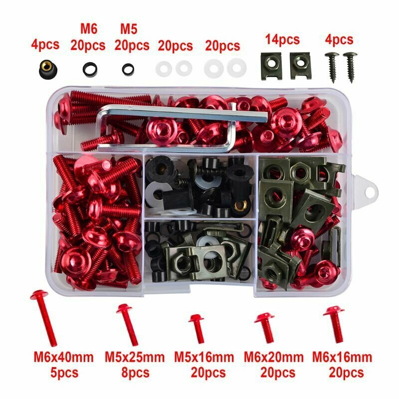 Комплект болтов обтекателя M6 M5 для CBR600RR CBR900RR CBR1000RR CBR1100XX F2 F3