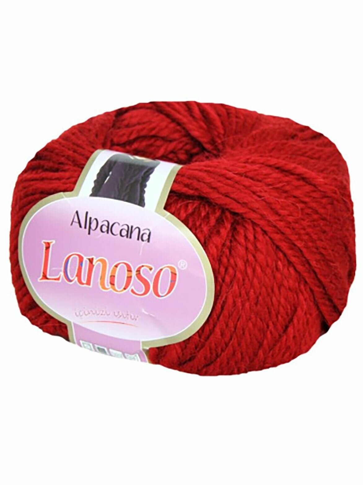 5 Мотков, Lanoso ALPACANA, 40% Акрил, 35% Шерсть, 25% Альпака / 100 гр. - 130 м, Цвет-3013