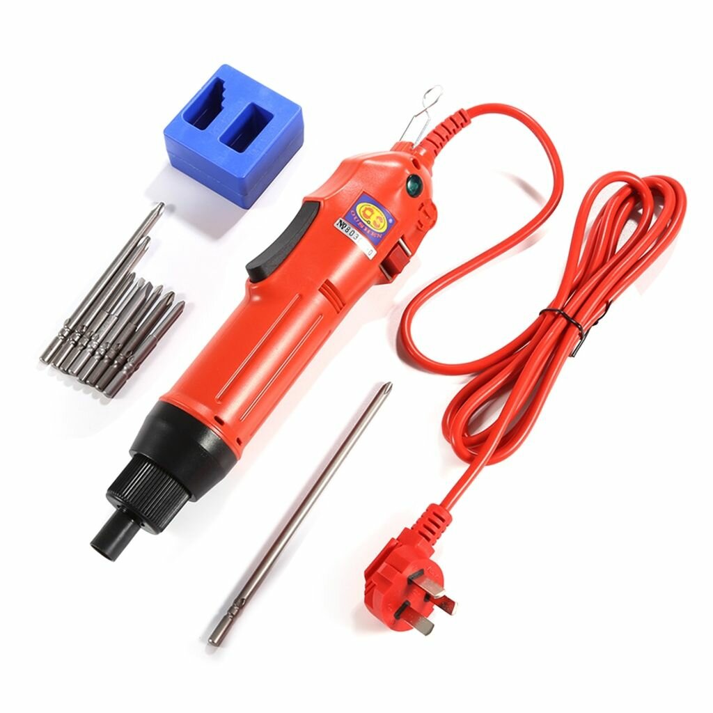 Электрическая отвертка 220В с 9 битами