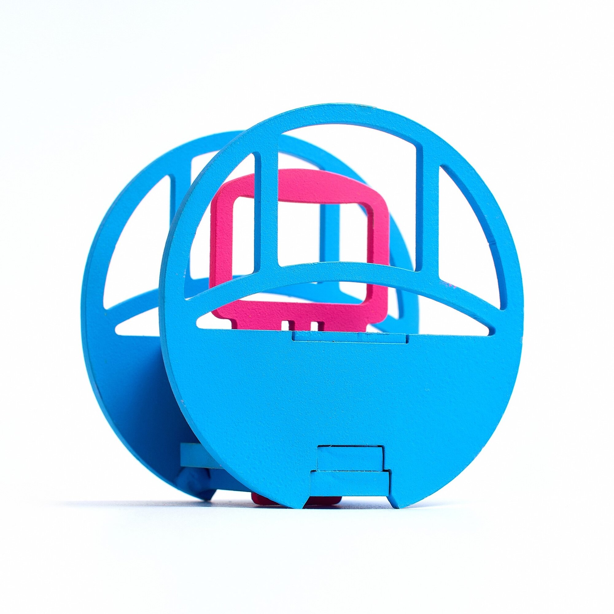 Хоккейный тренажёр Roly-Poly (высокий синий)