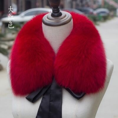 Меховой шарф-бант 50 см