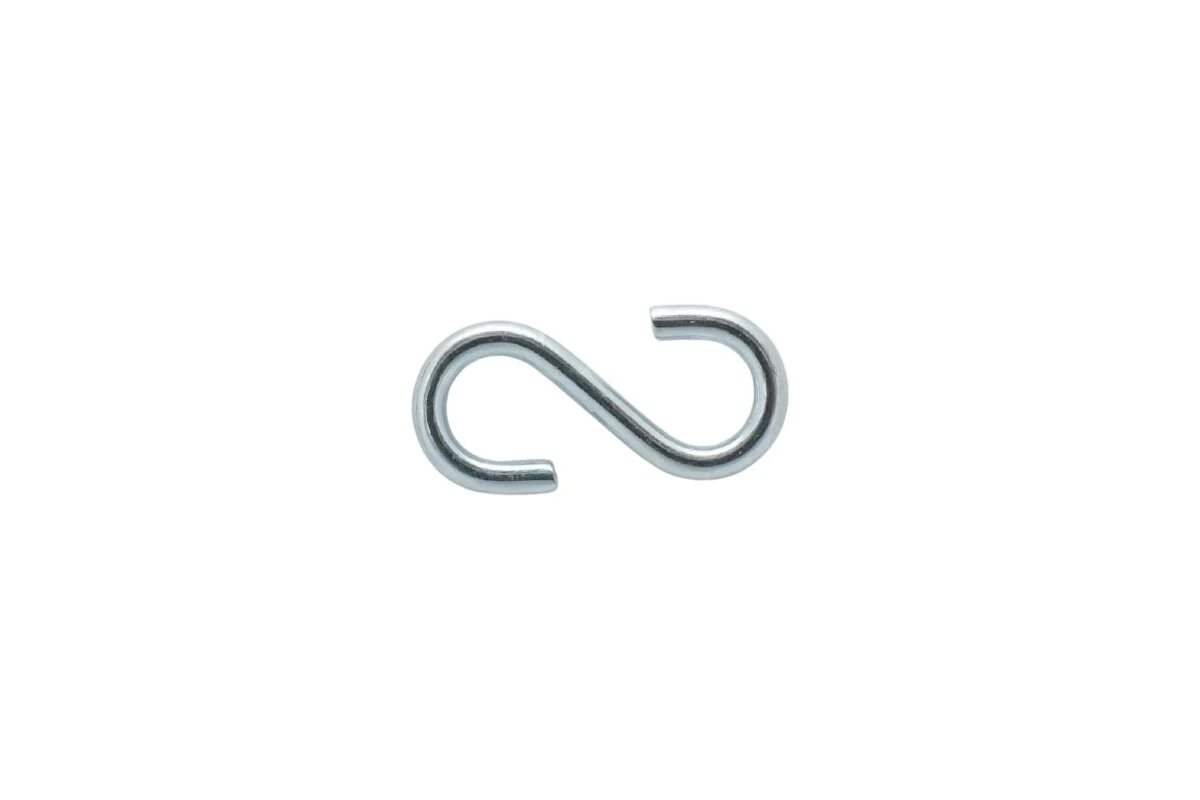 Европартнер S-образный крюк Zn 4x40 мм, набор 5 шт, цинковое покрытие, 13 7652