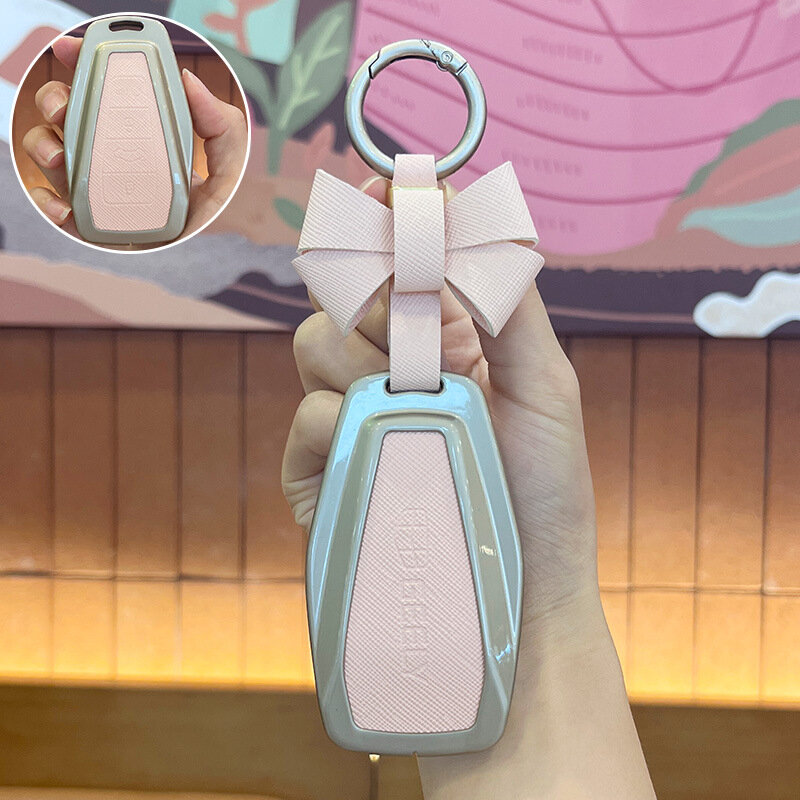Брелок для ключей Buckle GL Boyuexing GL, перламутровый, цинковый сплав, с бантом