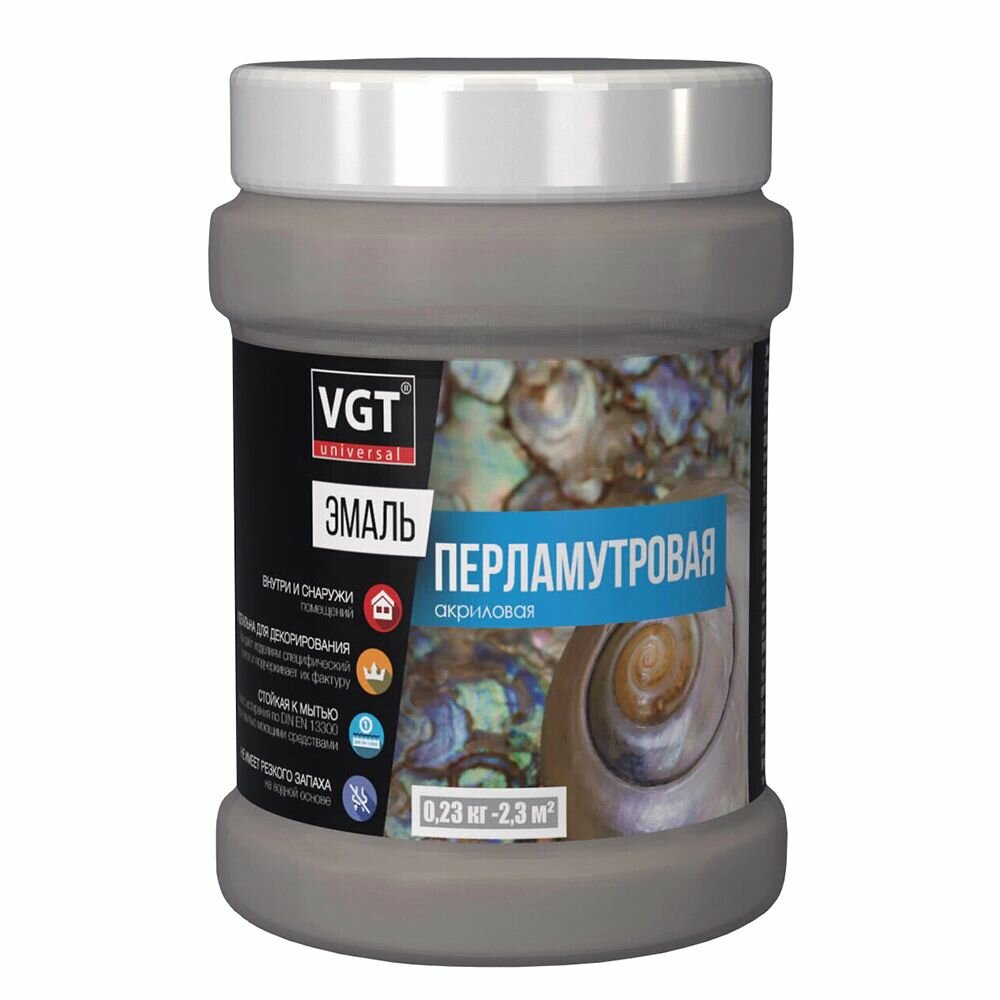 Эмаль декоративная VGT перламутровая хамелеон 0,23 кг