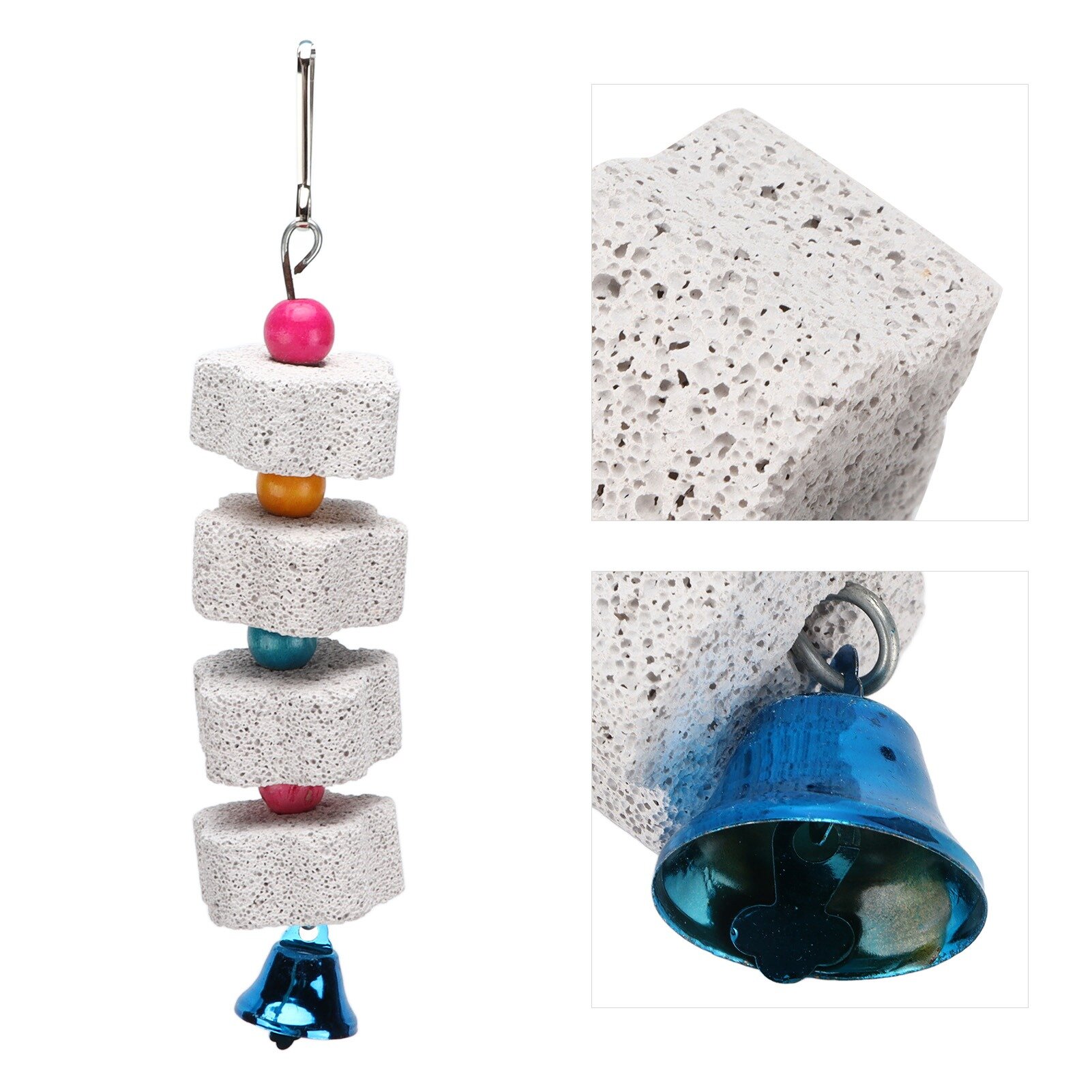 Жевательные игрушки для птиц. Шлифовальный камень для клюва птиц для попугаев, хомяков и других мелких животных.