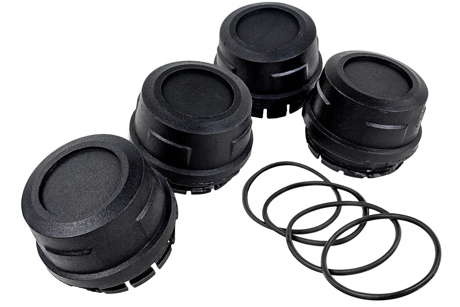 Заглушки ступицы (4 шт) образца 2108 с уплотнительными кольцами для ВАЗ 2108-2115, Лада Приора, Калина1/2, Гранта, Гранта FL