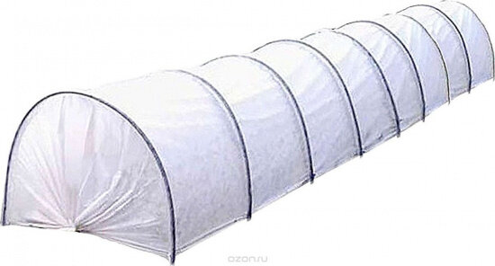 Парник п/эт. Удача 8м. с укрывным мат, дуга 2,5м.