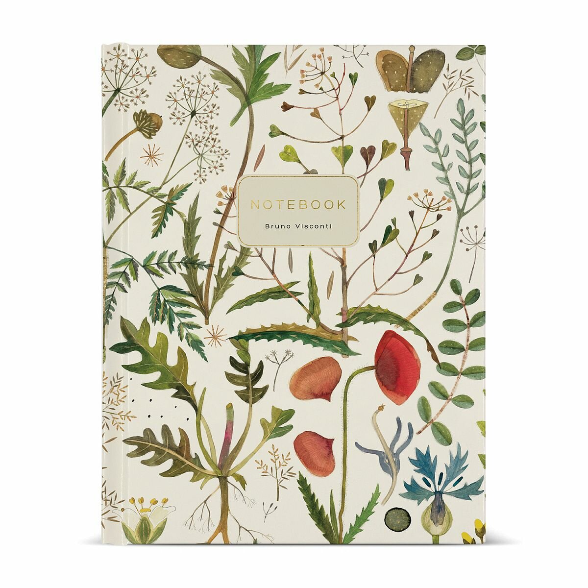 Тетрадь со сменным блоком BrunoVisconti А5 "Луговые травы" 80 листов, клетка