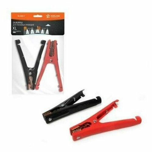 Клемма-зажим крокодил 600А, 175мм (AIRLINE) 2шт Airline SA600P