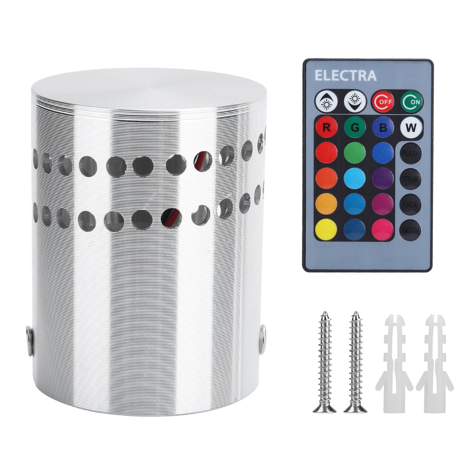 Спиральный светодиодный потолочный светильник RGB мощностью 3 Вт, беспроводной настенный светильник с дистанционным управлением и регулируемой яркостью, проводной, AC85 265 В