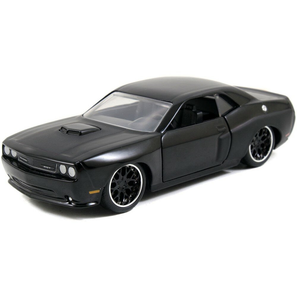 Модель автомобиля Jada Toys Fast & Furious Dom's: 2012 Dodge Challenger SRT8 (Widebody) (Glossy Black) (1:32) 97384
