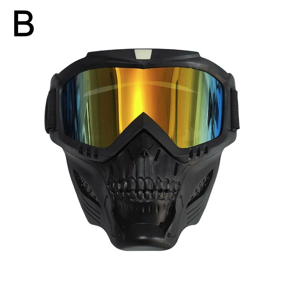 Классная уличная лыжная маска в форме черепа