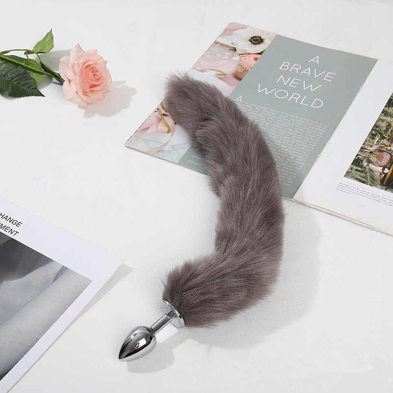 SM лисий хвост металлическая анальная пробка хвост реквизит анальная пробка анальный анус мужские и женские секс-товары