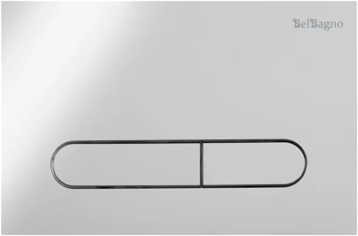 Кнопка смыва для унитаза BelBagno Prospero BB005-PR-CHROME хром, глянцевая, кнопка для инсталляции, двойной смыв