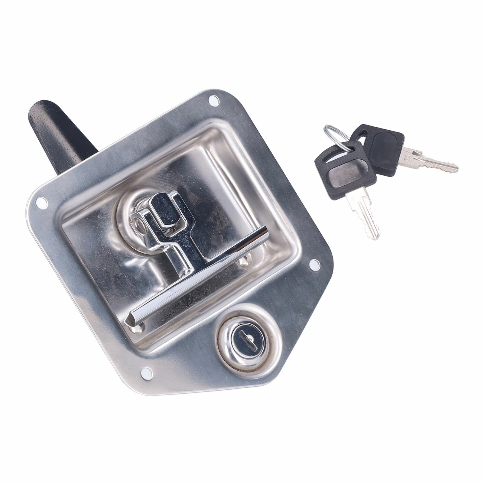 Т-образная ручка дверной защелки с 2 ключами из нержавейки