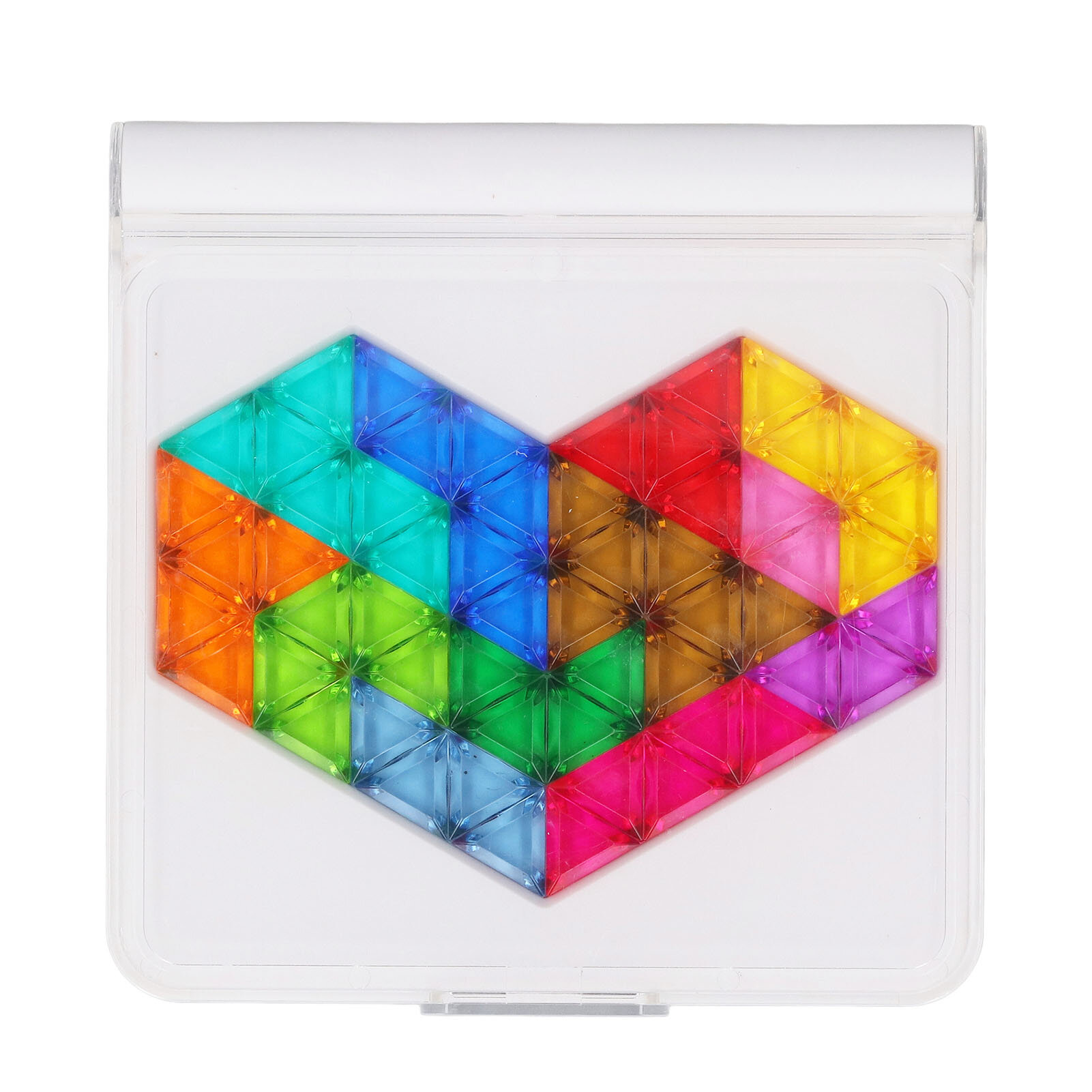 Tangram Puzzle Kids Plastic Cjigsaw Board Game Логическое мышление обучение родителей -взаимодействие ребенка образовательное игрушечное сердце в форме сердца