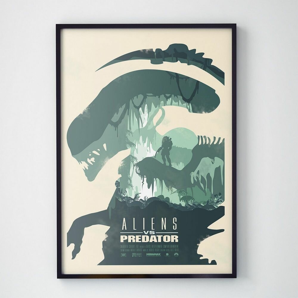 Плакат, постер Чужой (Alien) на холсте, размер 42х60см