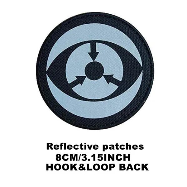 Светоотражающие нашивки SCP Foundation Серый, 2 Reflective SCP