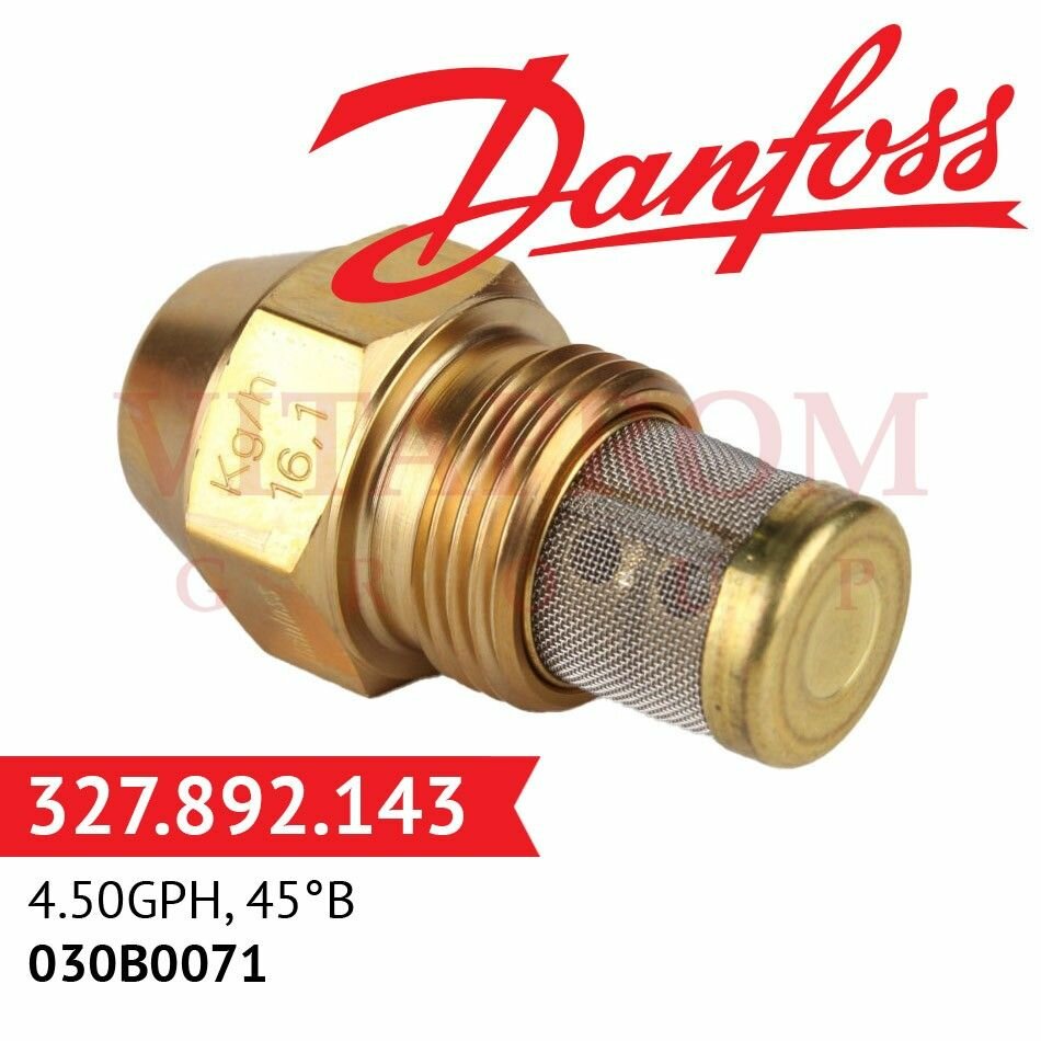 Форсунка Danfoss 4.50GPH, 45B, 030B0071 — фото 1