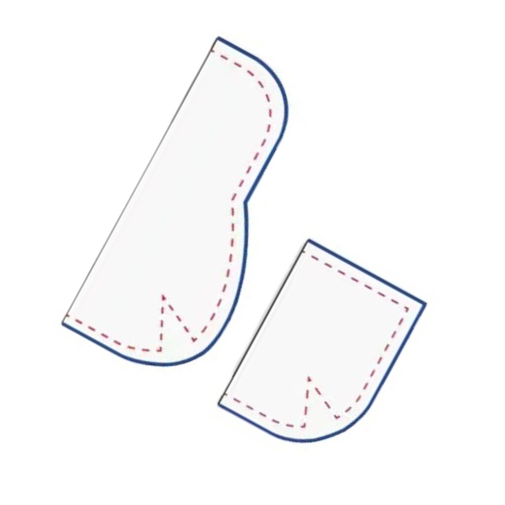 Набор акриловых шаблонов для карманов в шитье