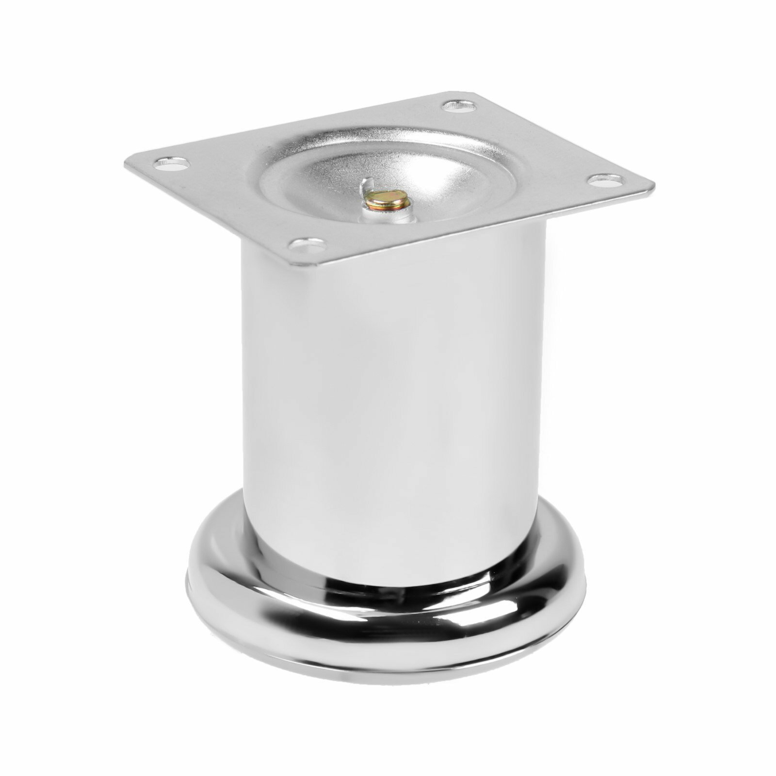 Опора мебельная OM001CR 50x80 мм, цвет хром, размер упаковки: 7 x 7 x 8 см.