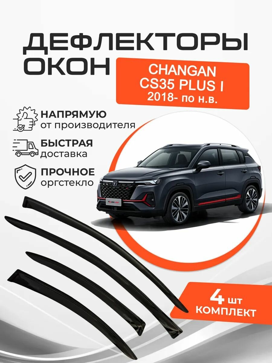 Дефлекторы для окон CHANGAN CS35 PLUS 2018 кроссовер