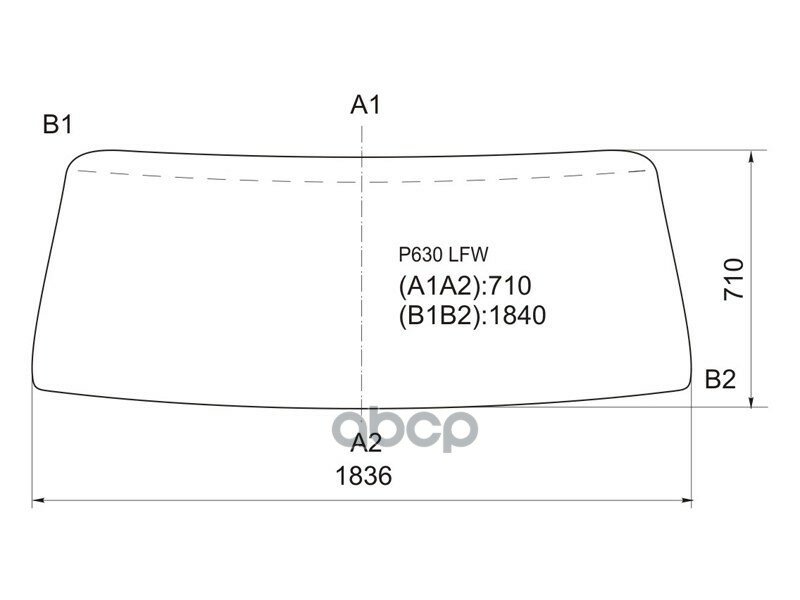 Стекло лобовое Mazda T3500 89-00 / T4000 89-00 XYG арт. P630 LFW
