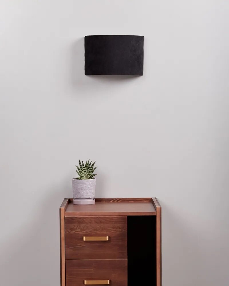 Бра- Ветер II / Светильник настенный/ черный абажур/ 21*33см