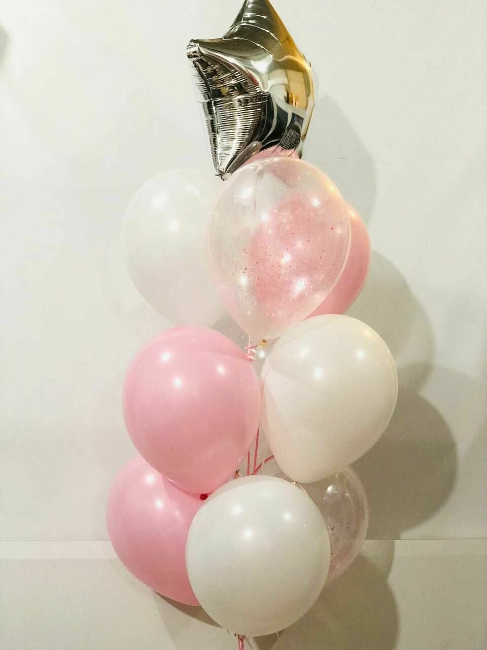 Фонтан из шаров со звездой