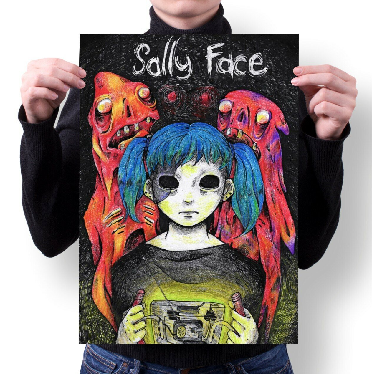 Плакат А1 Принт "Салли Фейс, Sally Face" - 15