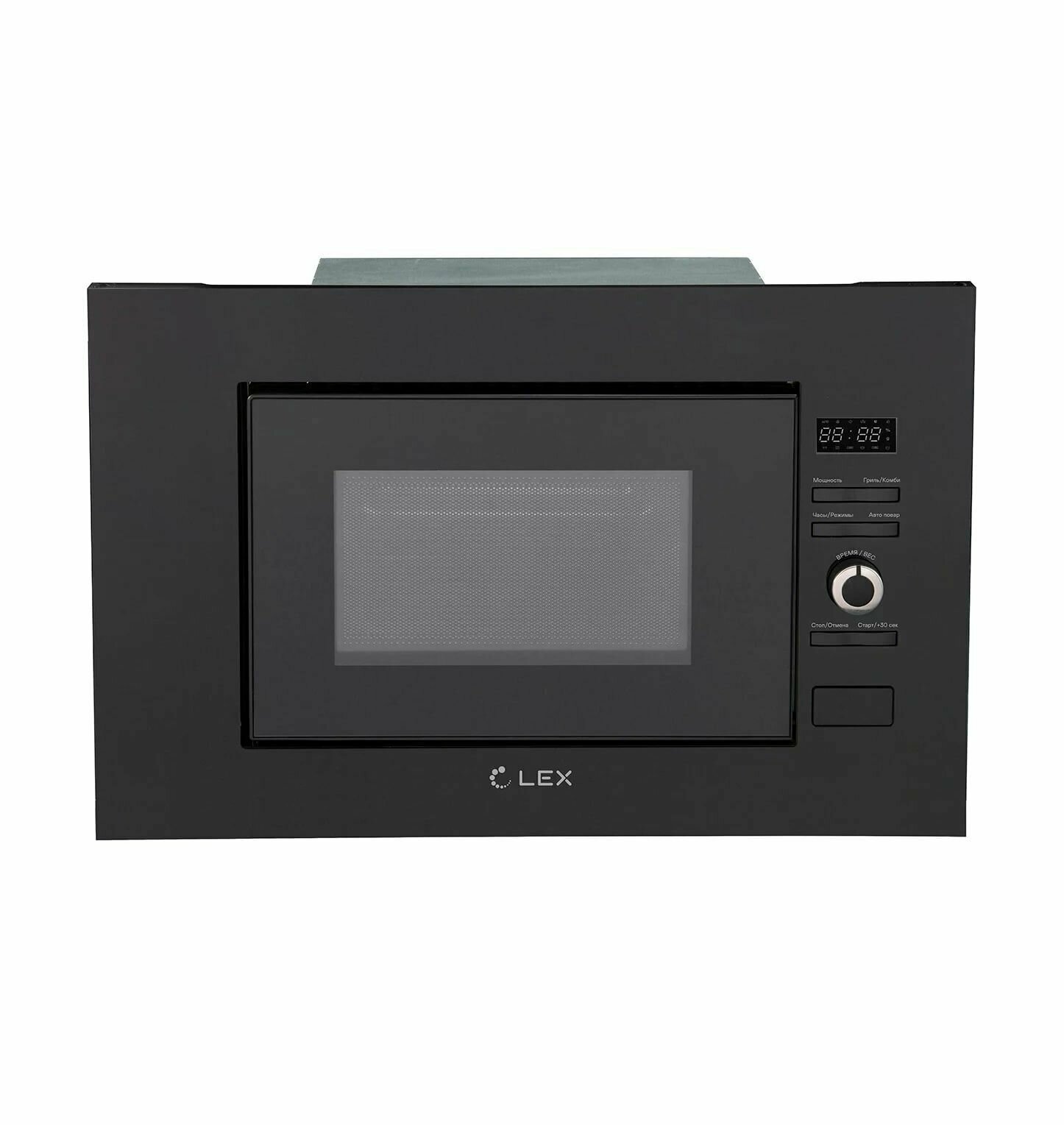 Микроволновая печь Lex BIMO 20.03 BL встраиваемая, объем 20л, максимальная мощность 1200 Вт, с грилем