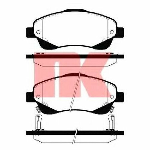 Комплект передних тормозных колодок Nk 224562 для Toyota Avensis, Corolla Verso