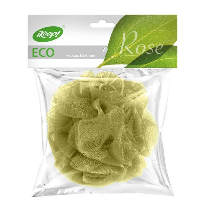 IKEEP мочалка для тела из сетки Роза
