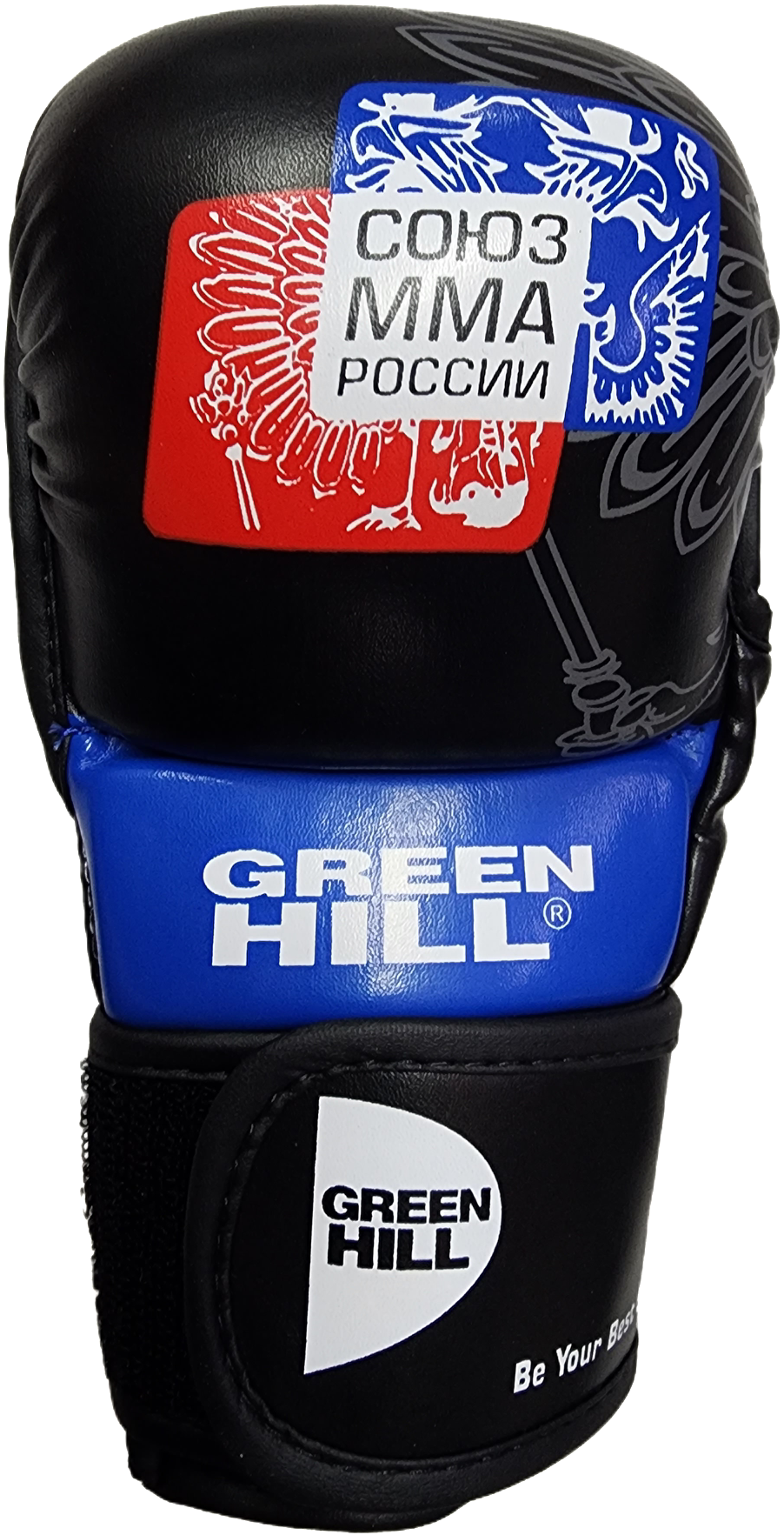 Перчатки Союз ММА России GreenHill сине-черные XL