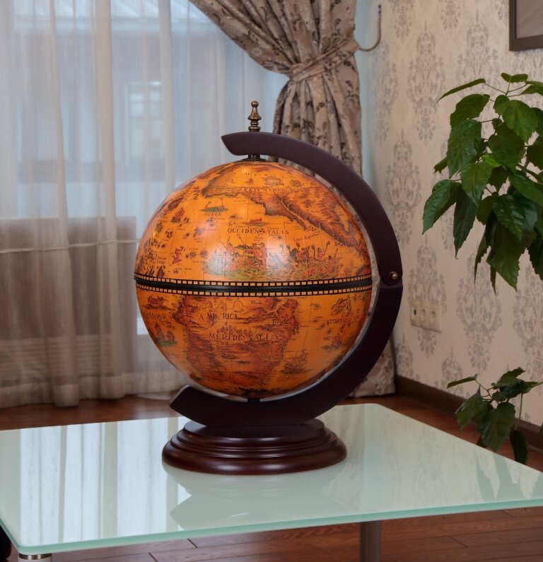 Глобус-бар "Древние миры" 38х33х48