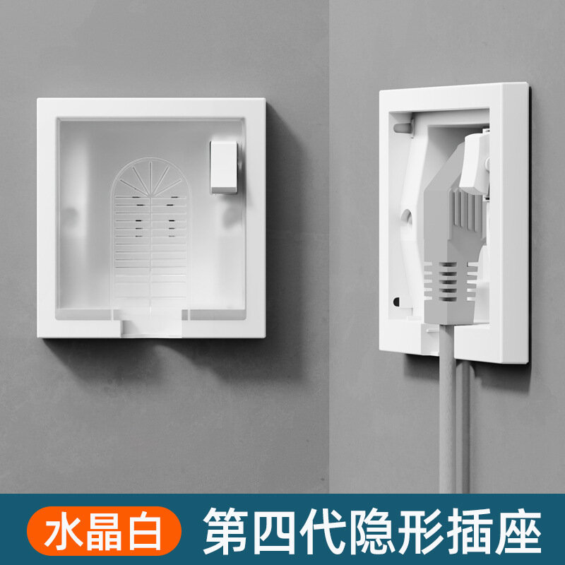 Скрытая розетка с пятью отверстиями Тип 86 Бытовая Встроенная розетка с пятью отверстиями Настенная Встроенная розетка