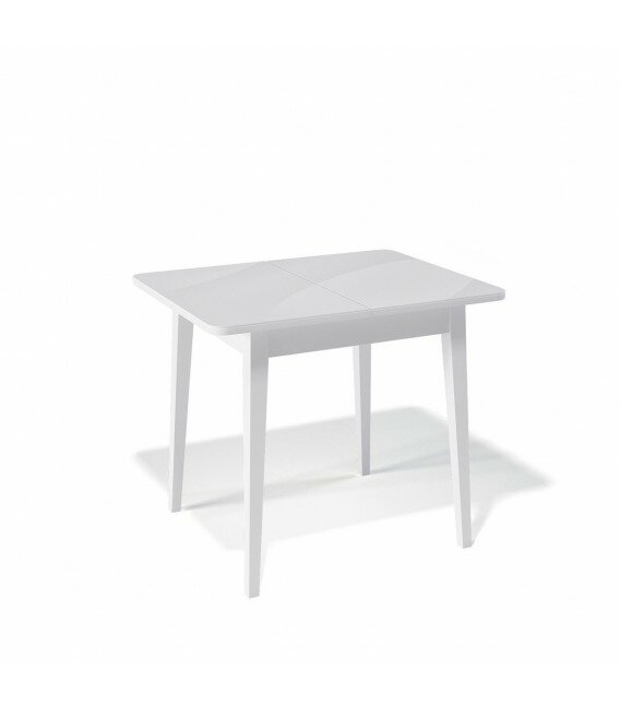 Стол KENNER 900 М белый/стекло белое сатин