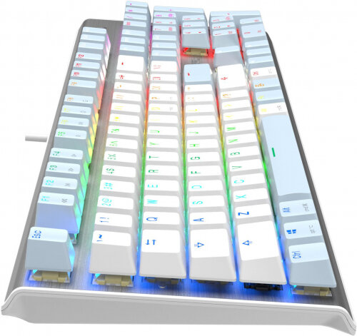 Клавиатура A4TECH Fstyler FS100 Neon проводная синий/белый