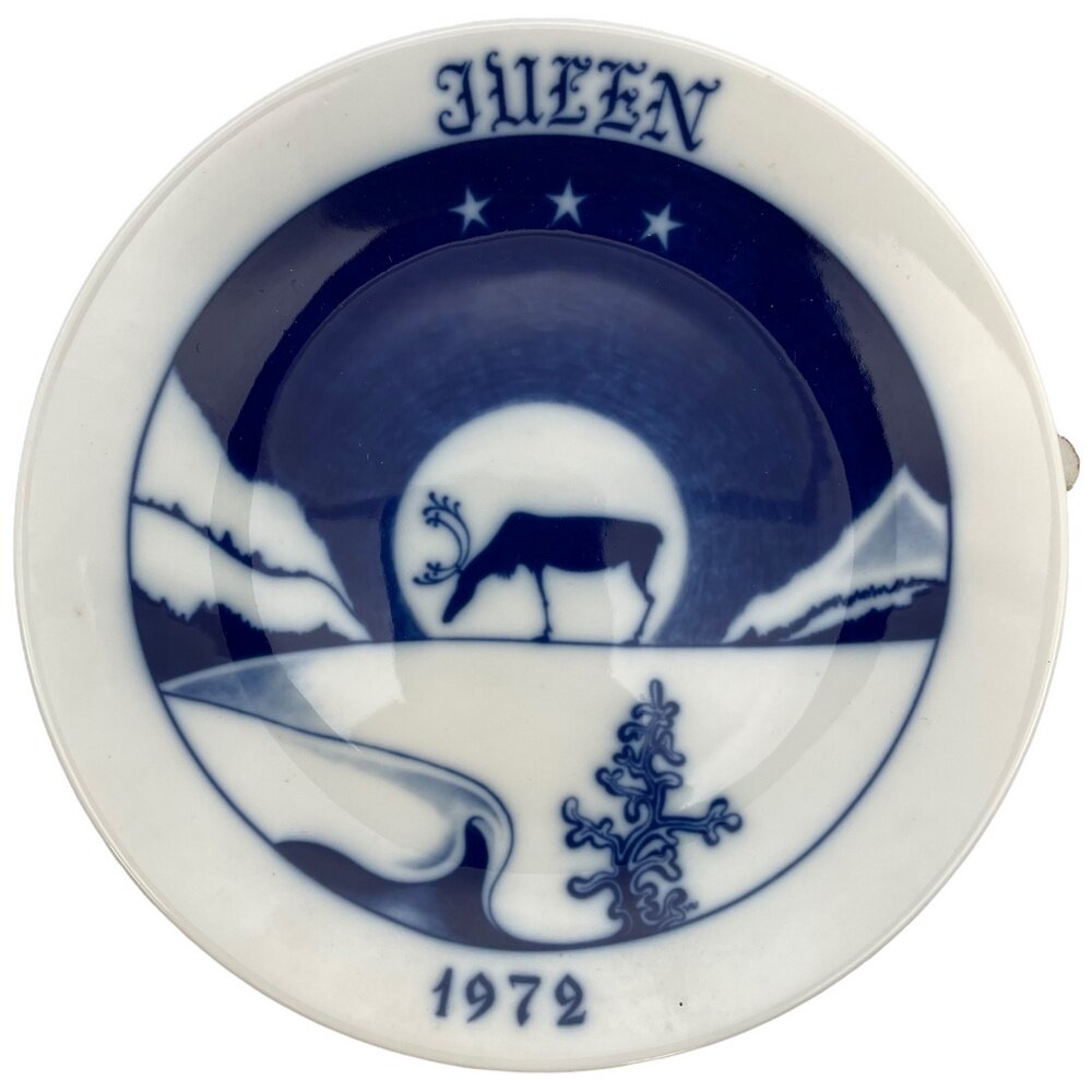 Тарелка декоративная "Julen. Рождество. Олень", 20 см, дизайнер Y.Norberg, 1972 г, Швеция