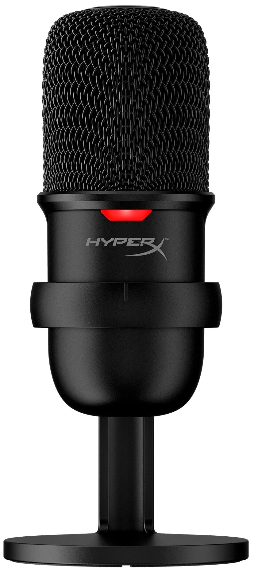 Микрофон проводной HyperX SoloCast, комплектация: микрофон, разъем: USB, черный