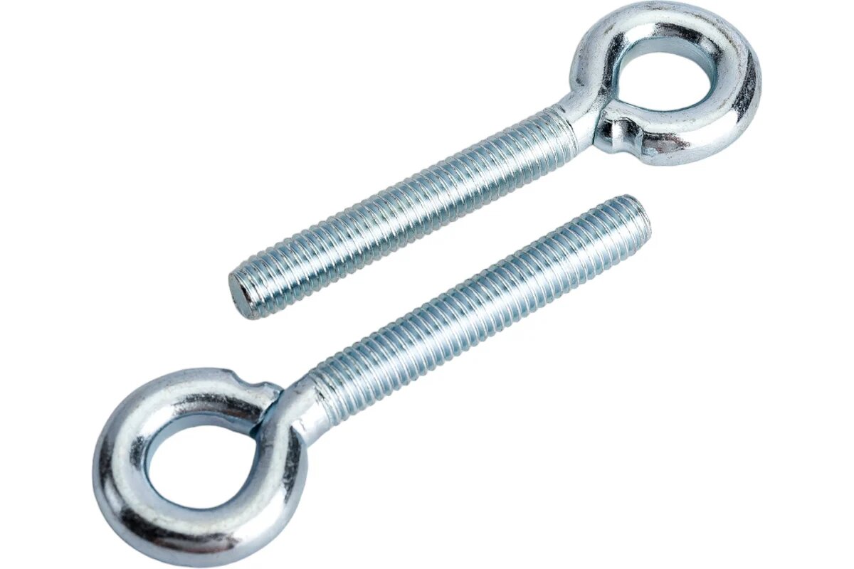 Европартнер Петля-винт Zn М8×50×12 мм, набор 2 шт для мебели и дверей, крепёж