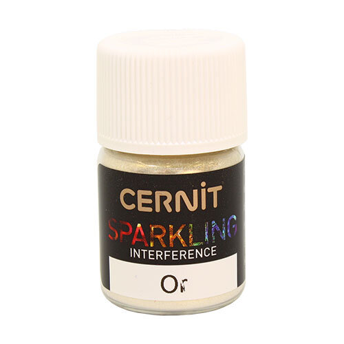 CE6110005 Мика-порошок (слюда) Interference/проявляющийся 'SPARKLING POWDER' 5 гр. Cernit (050 or/золото)