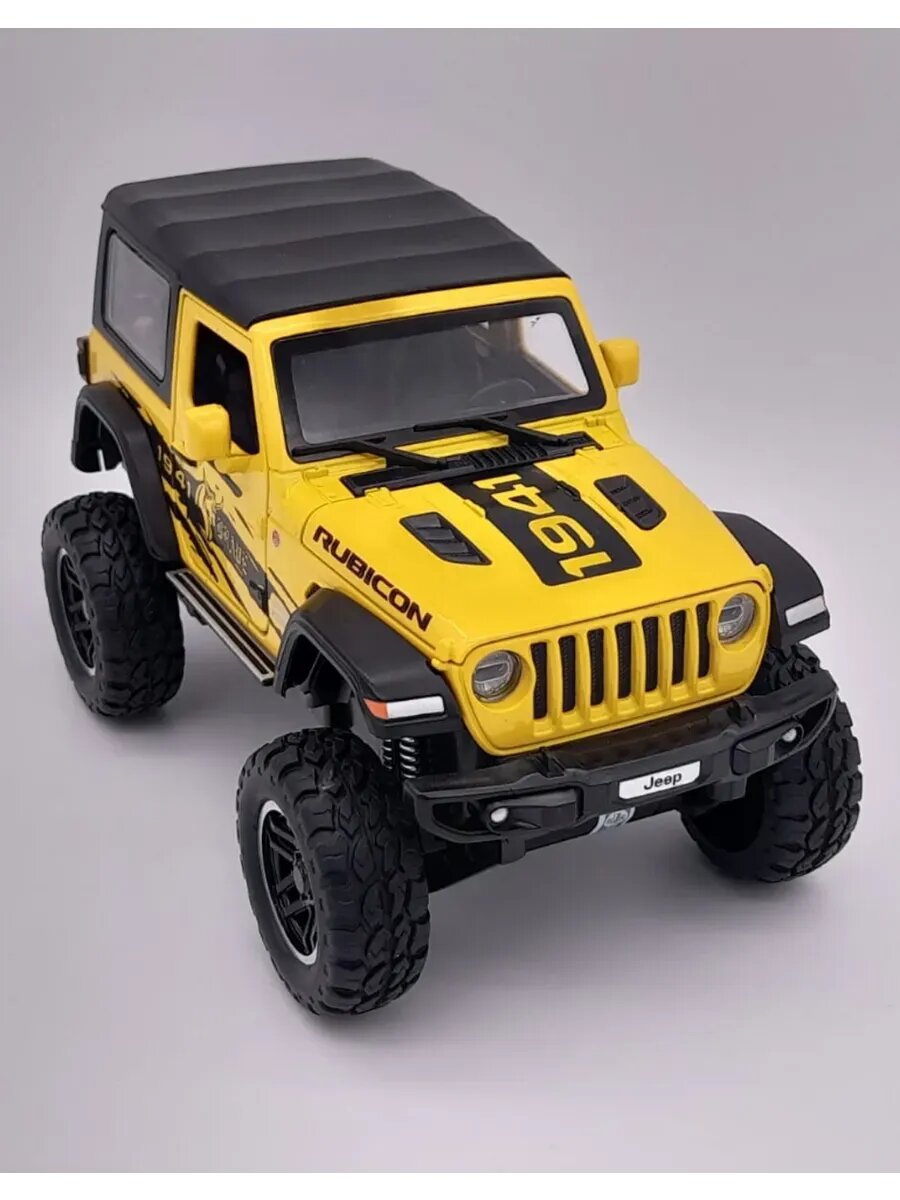 Металлическая машинка jeep rubicon, масштаб 1:20