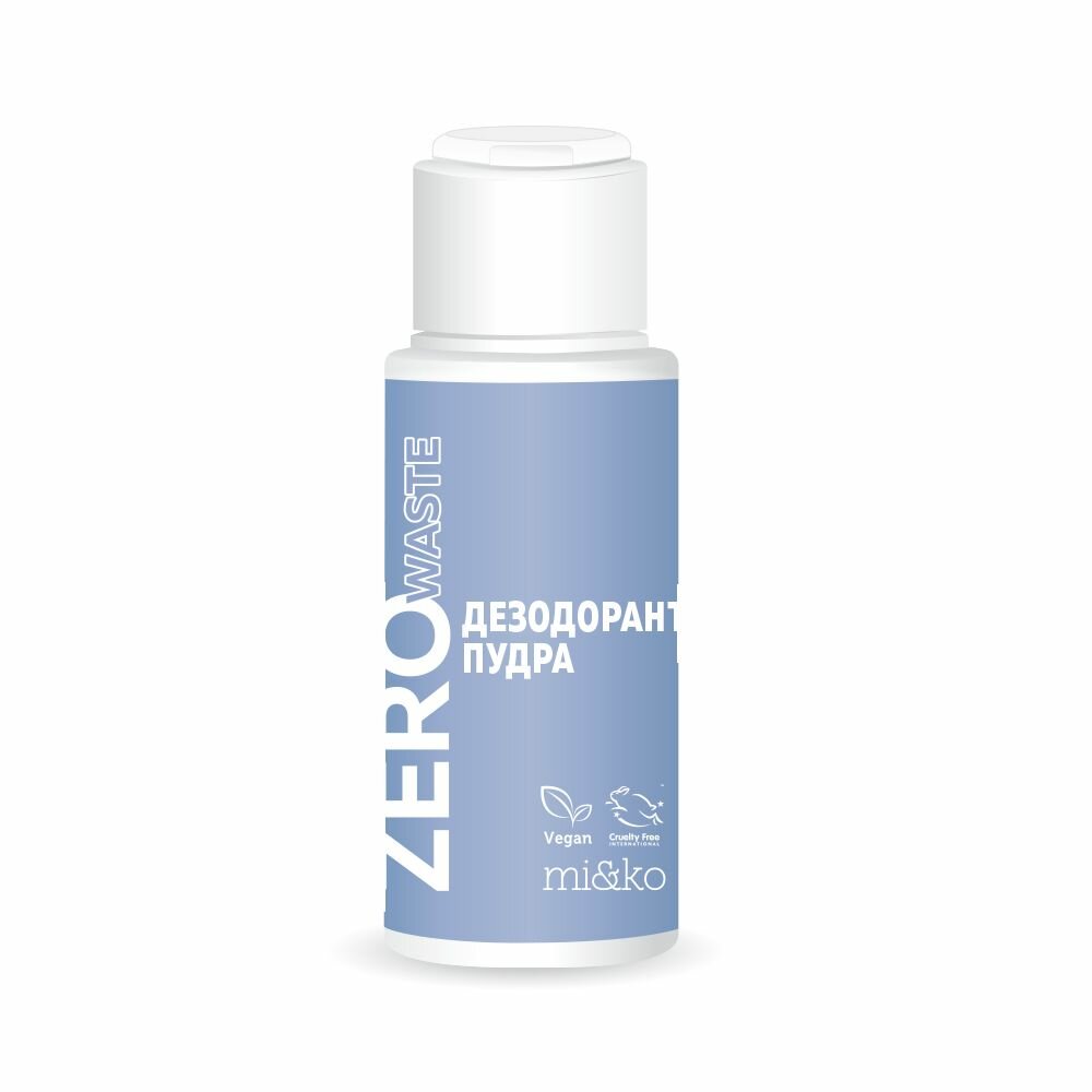 Дезодорант MI&KO "Zero Waste", эвкалиптовый аромат, сухой, для ежедневного использования, 25 гр