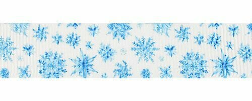 Лента репсовая "Новый год" (4см) 18,29 метра col.13