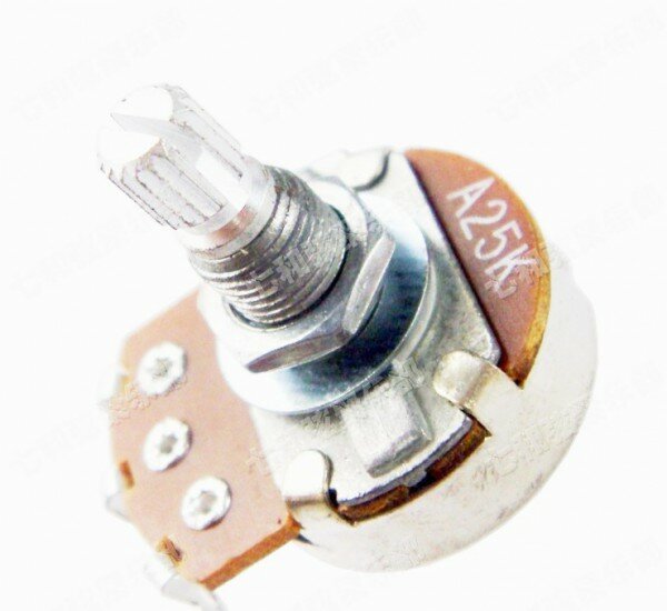 Потенциометр Parts A25K-D-18MM потенциометр A25K, длина резьбы 10мм