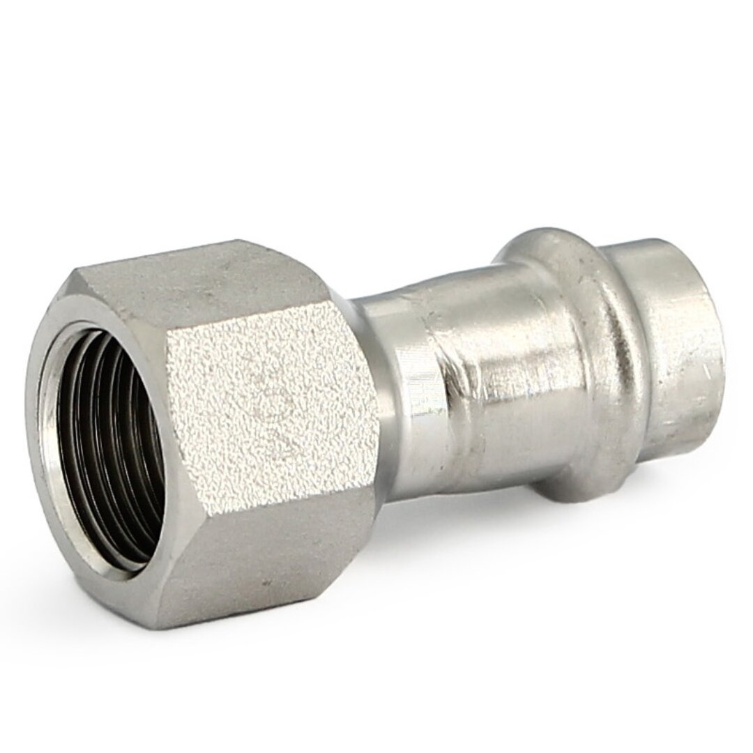 Муфта под пресс 18 х 1/2" (ВР) UNI-FITT из нержавейки